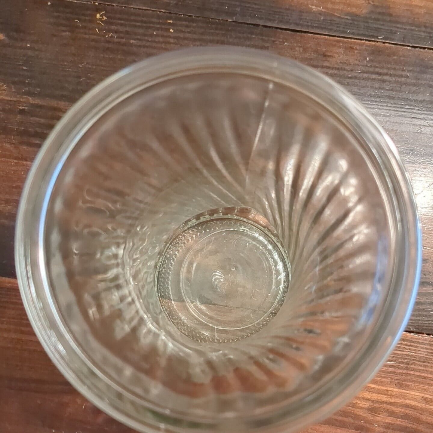 Vintage Hoosier Glass, Clear Glass Vase Spiral Ribbed Pattern 4090 8-1/ ...