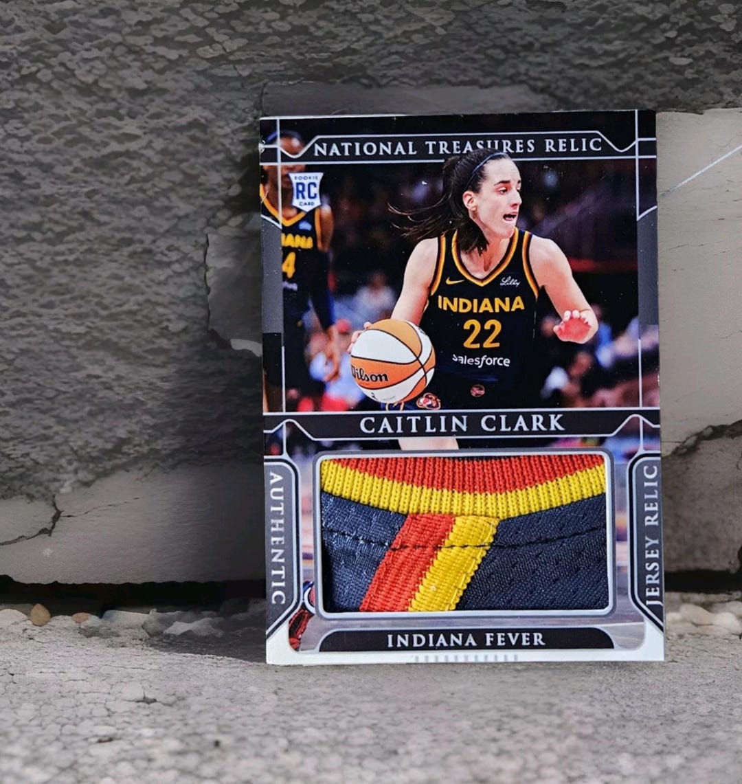 Caitlin Clark, Fever, 3 Color Jersey Patch Custom Art Card - Etsy