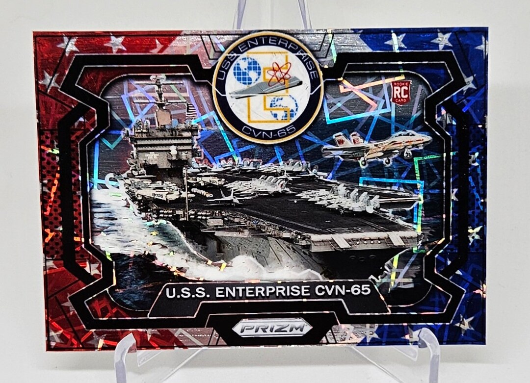 Custom Hand Made Card, USS Enterprise CVN-65, US Navy, Prizm ...