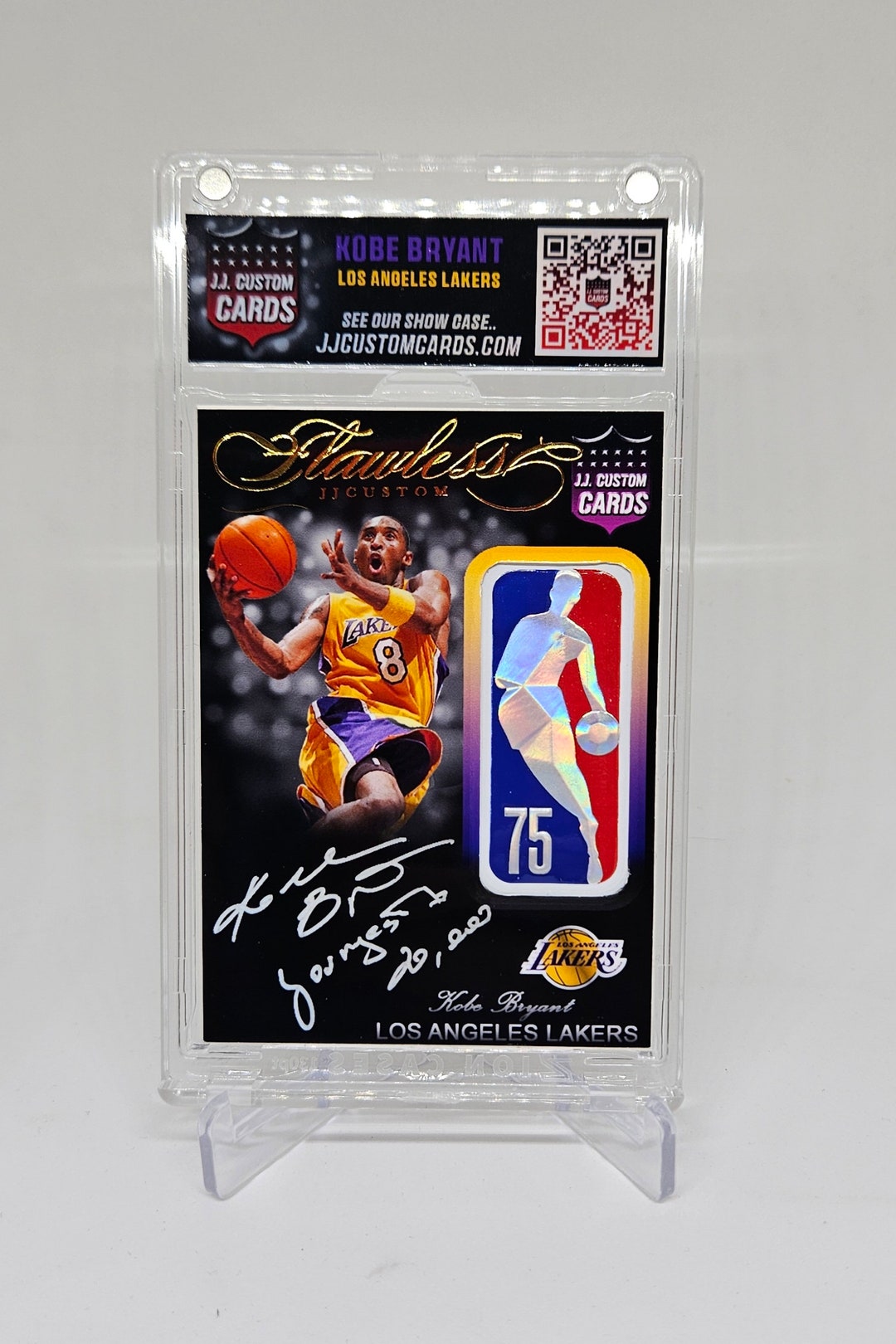 Flawless, BLACK SERIES, Kobe Bryant, Lakers, NBA Patch, Foil Custom Art ...