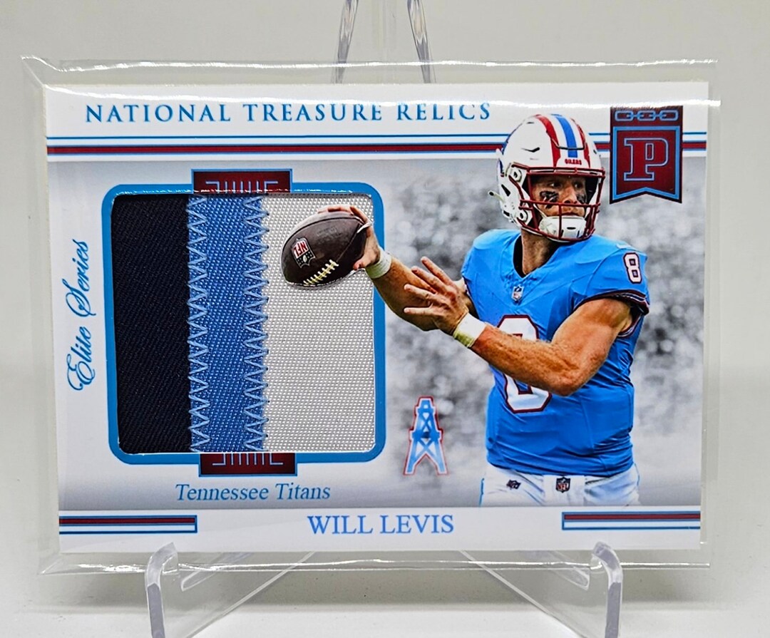 Custom Hand Made Card, Titans, Oilers, Will Levis, 3 Color Patch NFL ...