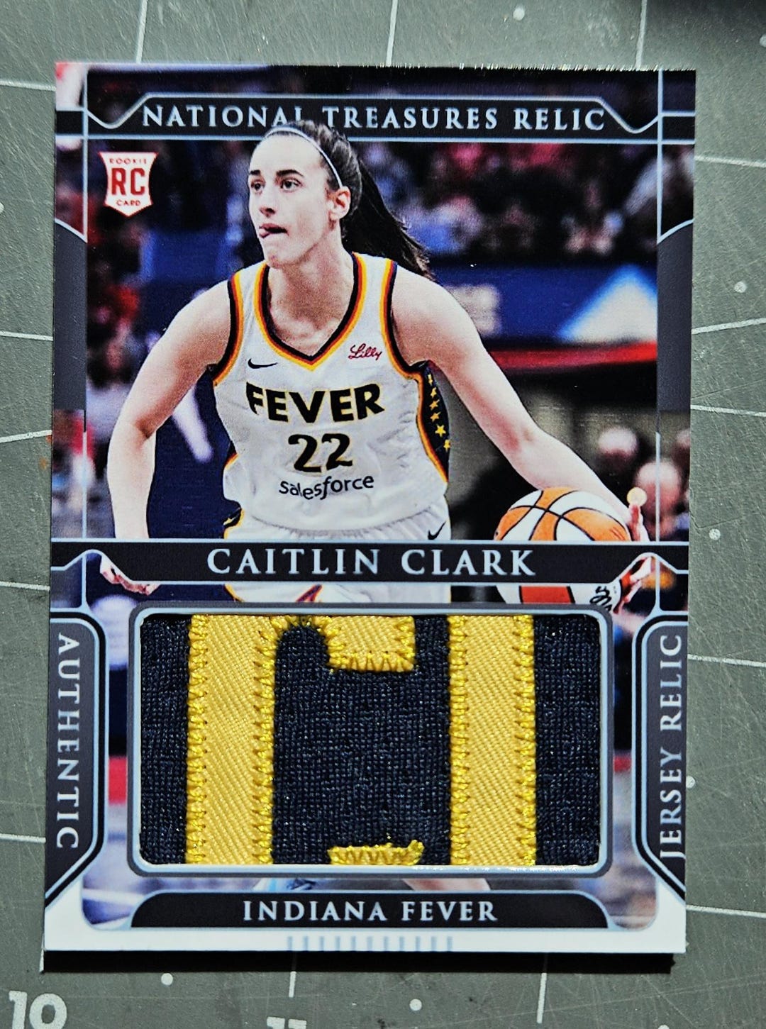 Caitlin Clark, Fever, 2 Color Jersey Patch Custom Art Card - Etsy