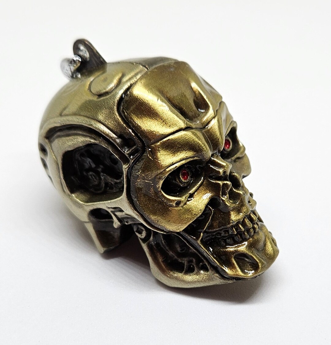 Vintage Charm Terminator Skull Head Keychain Fashion Pendant Keyring ...