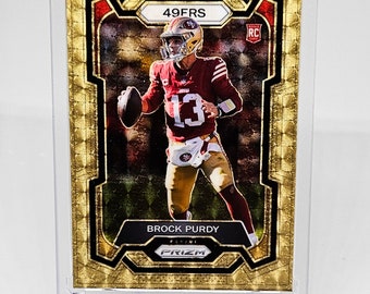 Brock Purdy 2022 Panini Prizm Gold Rookie Auto 353 Novelty NFL Football Card Reprint - Etsy
