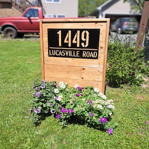 Custom Address Sign - Etsy