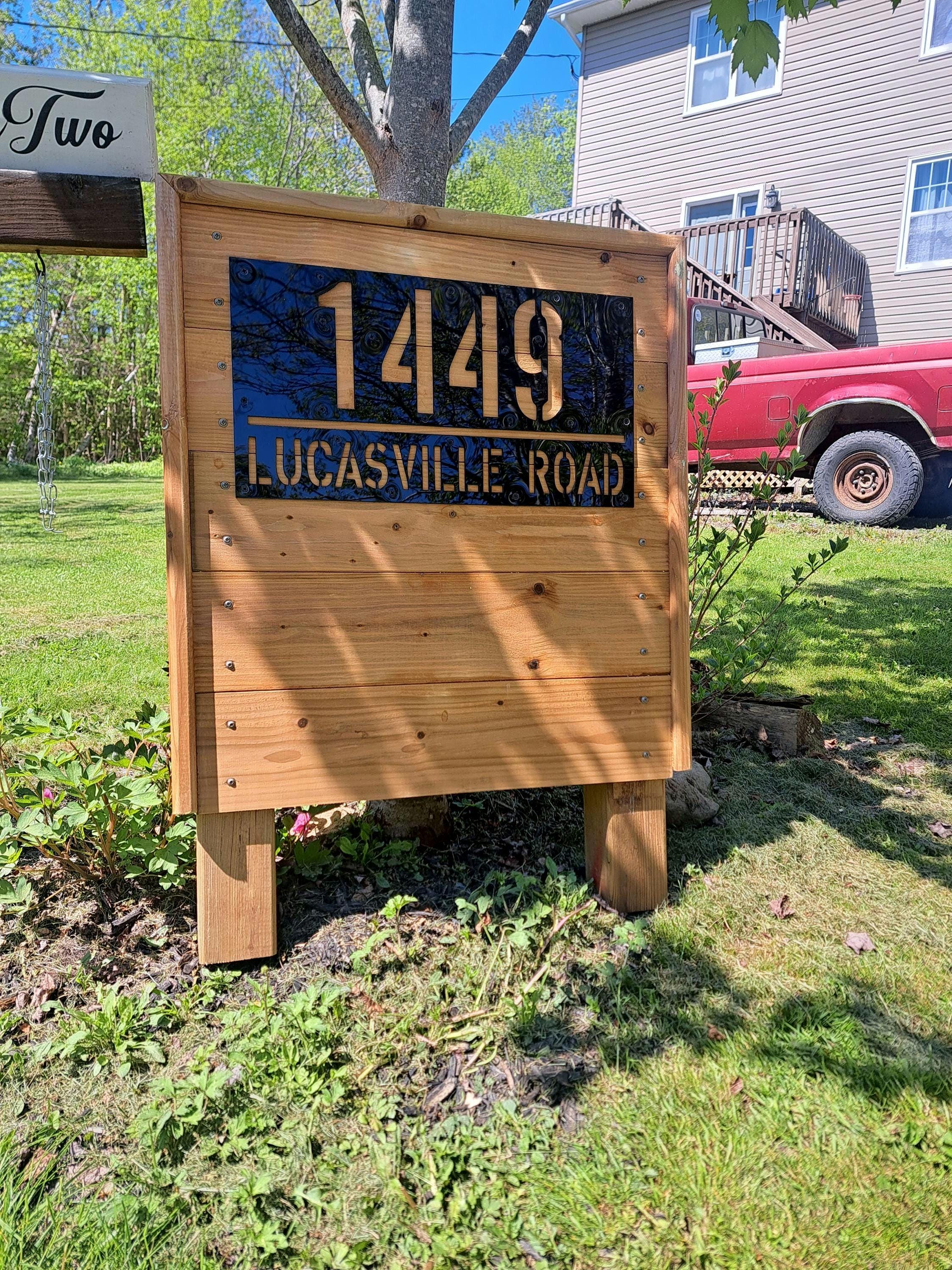 Custom Address Sign - Etsy