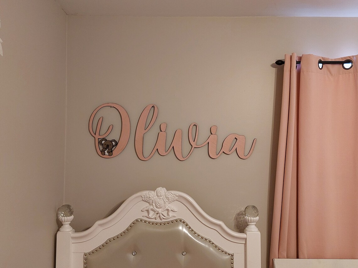 Name Cut Outs With Character Add-on - Etsy Canada