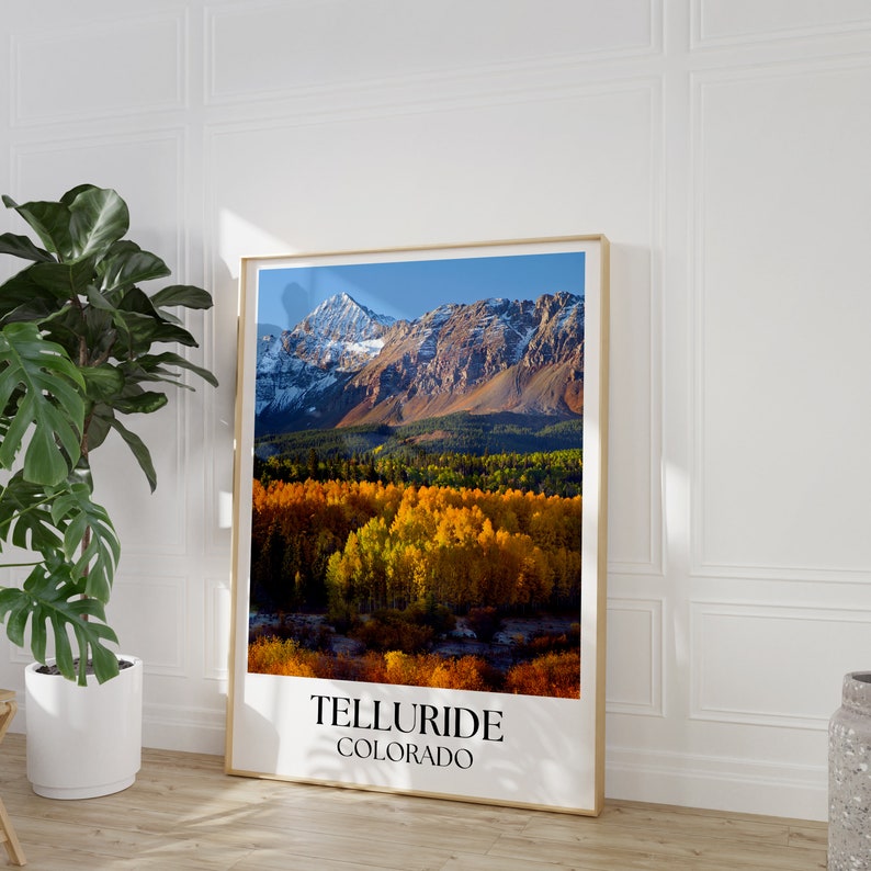 Telluride Colorado Digital Download Wall Poster, USA Travel Print - Etsy