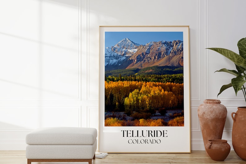 Telluride Colorado Digital Download Wall Poster, USA Travel Print - Etsy