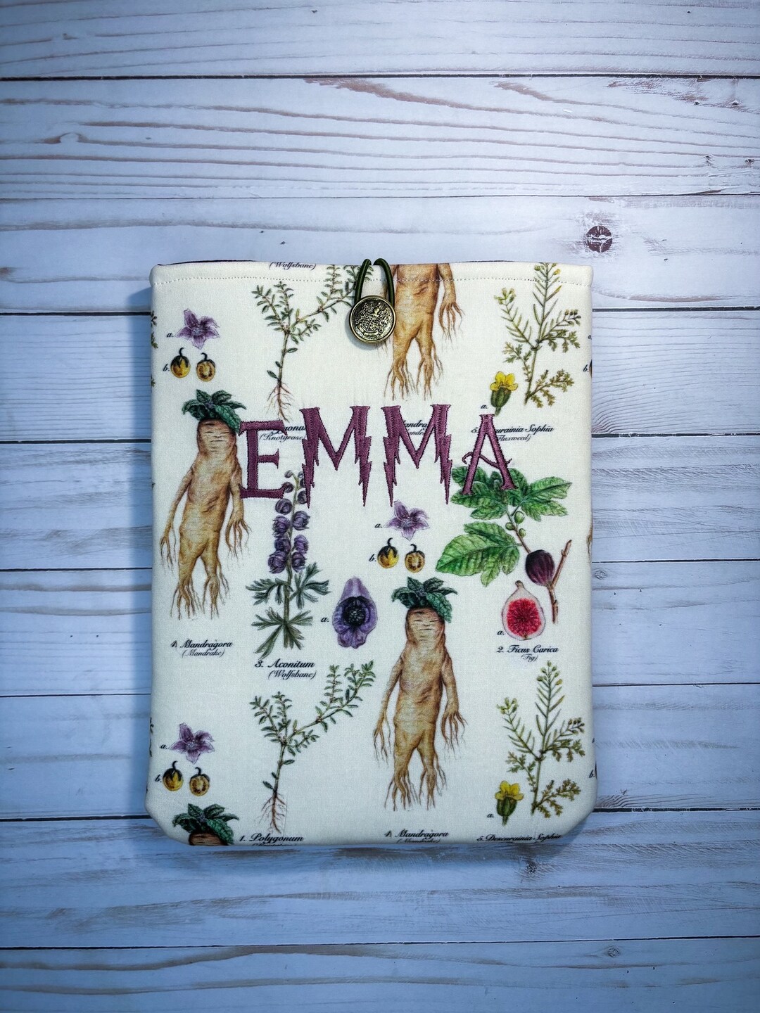 Custom Mandrake Harry Potter Inspired Book Sleeve / Kindle Pouch ...