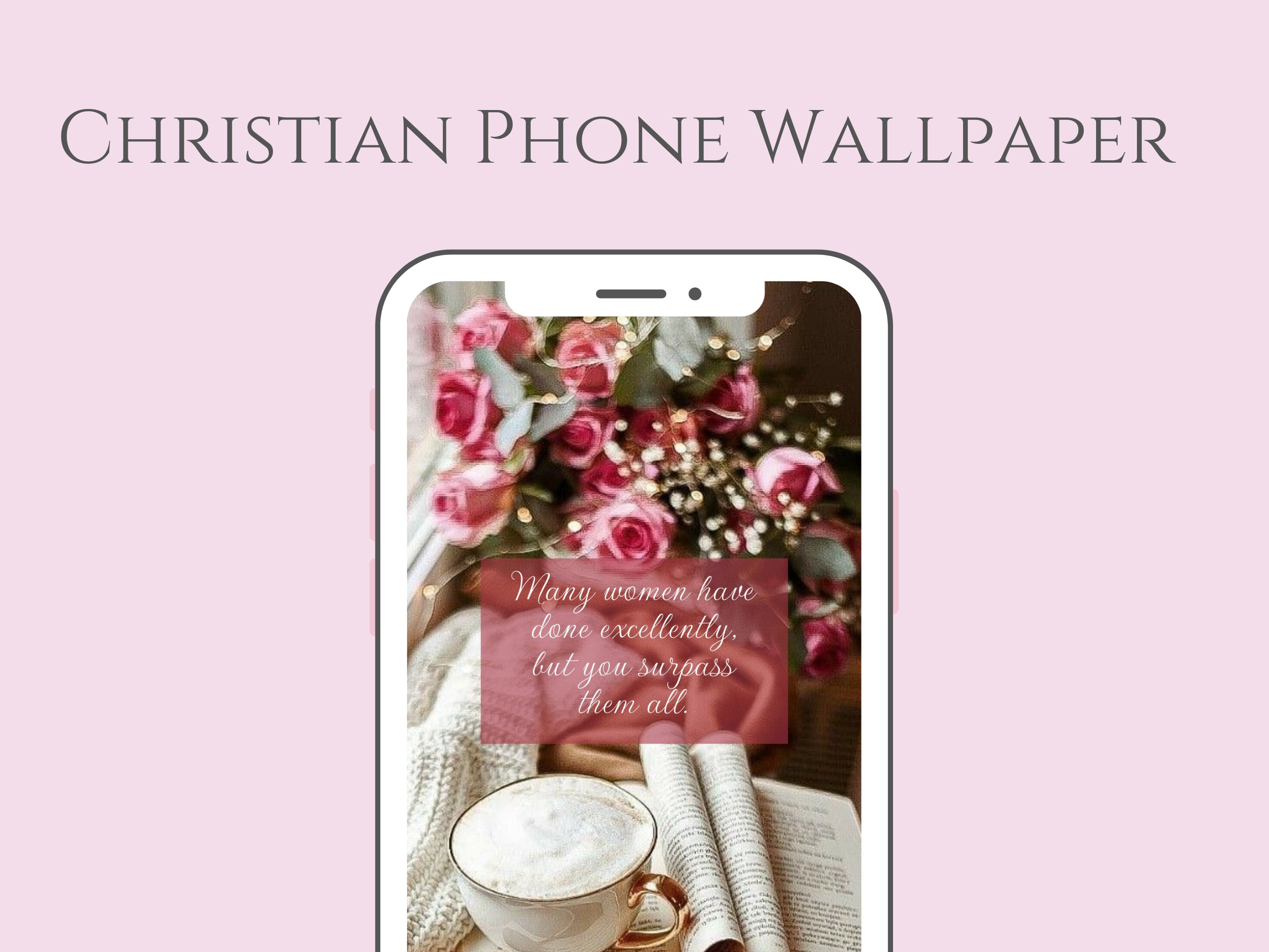 Bible Verse Lock Screen Wallpaper/ Bible Verse Phone, 50% OFF