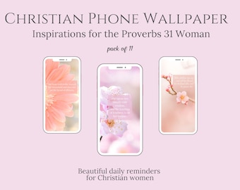 Bible Verse iPhone Wallpaper -proverbs 31 Woman - Etsy