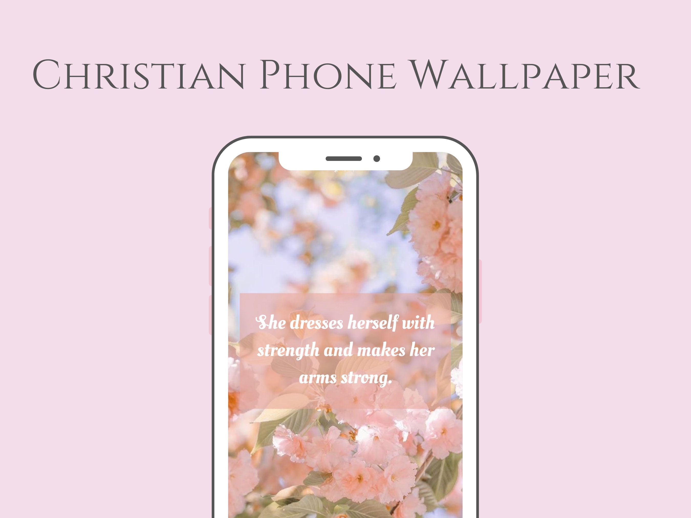 Bible Verse Lock Screen Wallpaper/ Bible Verse Phone, 50% OFF