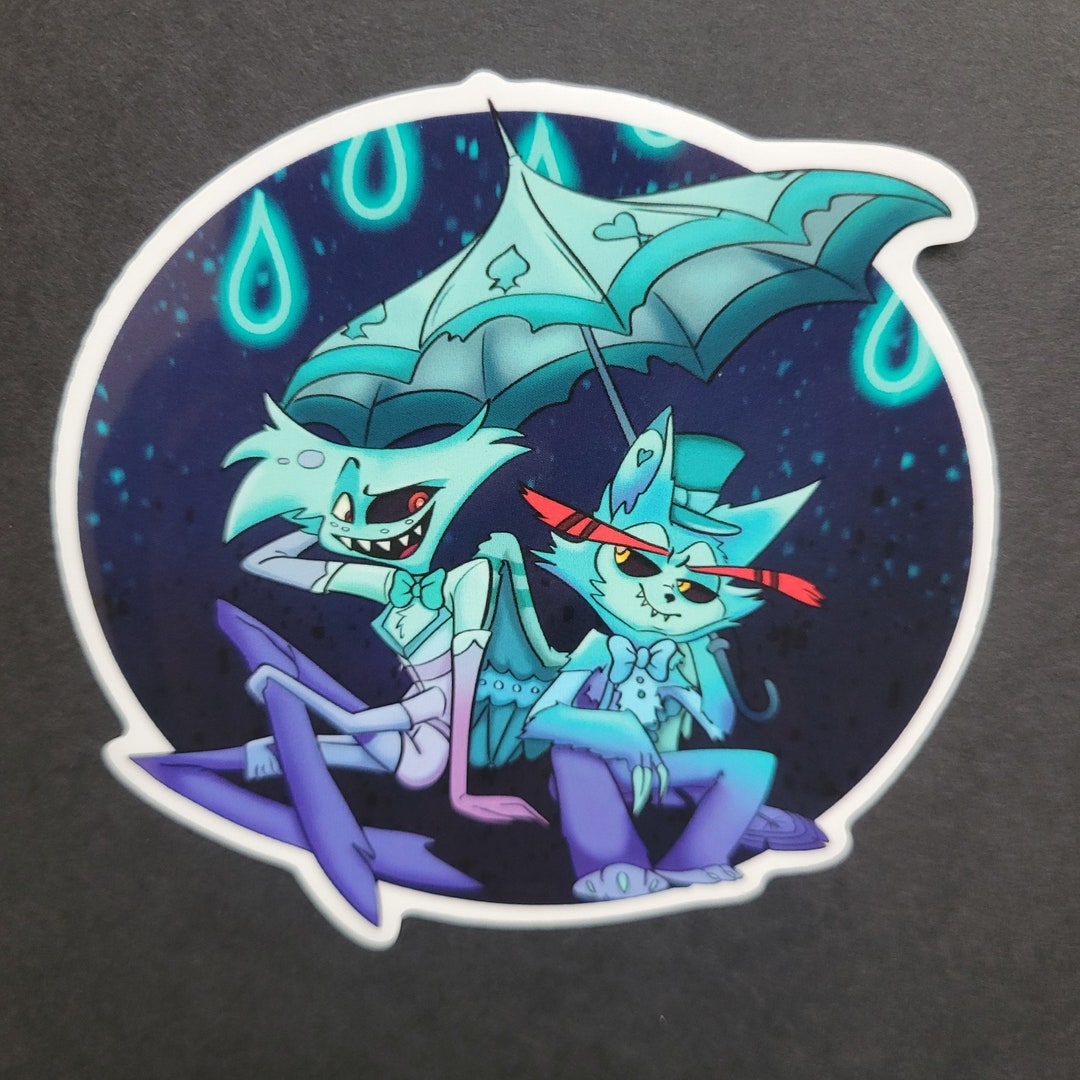 Hazbin Hotel Losers Baby Angledust and Husk Sticker! - Etsy