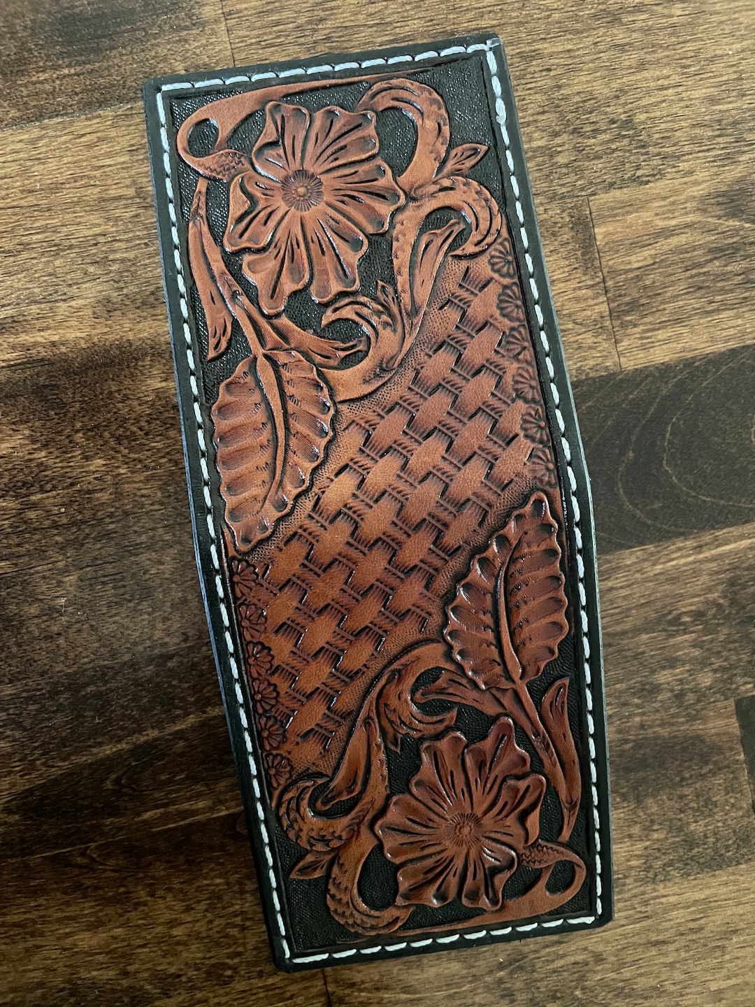 Handmade Leather Money Clip Wallet - Etsy