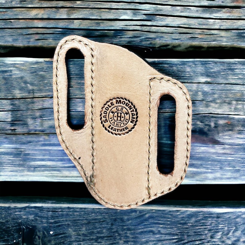 Leather Case Trapper Pocket Knife Sheath, Handmade and Tooled - Etsy