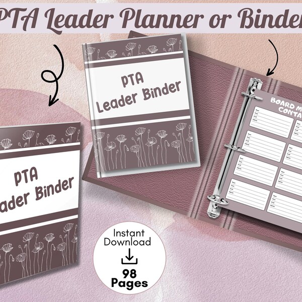 Pta Binder - Etsy