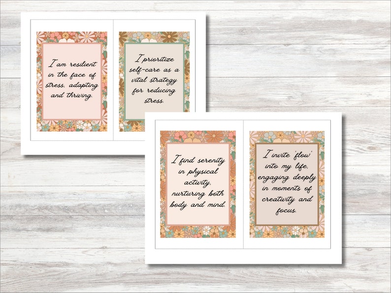 Printable Anxiety Affirmation Cards/calming Positive Affirmations for ...