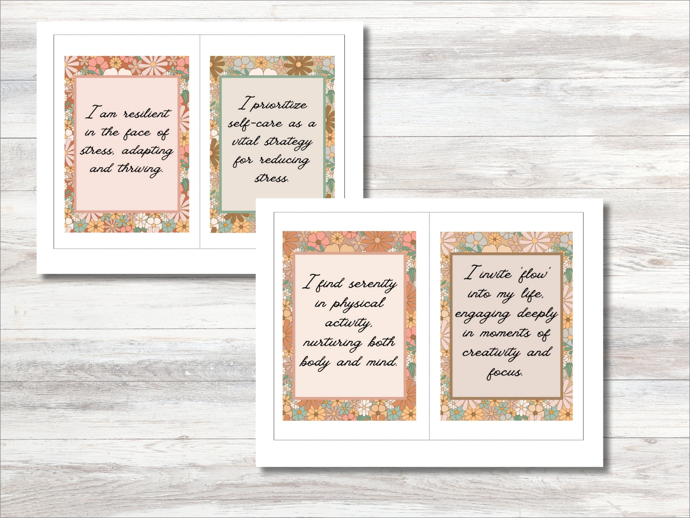 Printable Anxiety Affirmation Cards/calming Positive Affirmations for ...