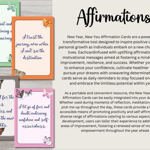 2024 New Year New Your Affirmation Cards| Positive Quotes | Digital ...