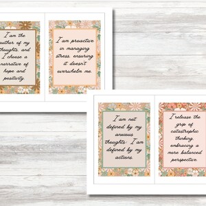 Printable Anxiety Affirmation Cards/calming Positive Affirmations for ...