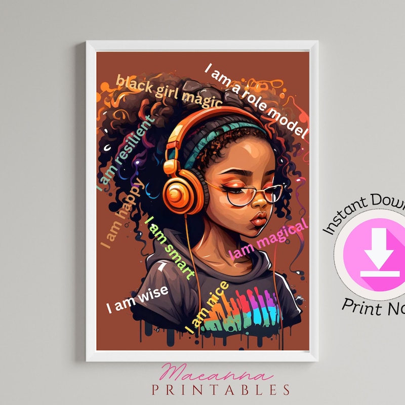 Black Girl Magic Wall Art - Etsy