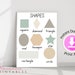 Shapes Poster Educational Wall Art - Etsy