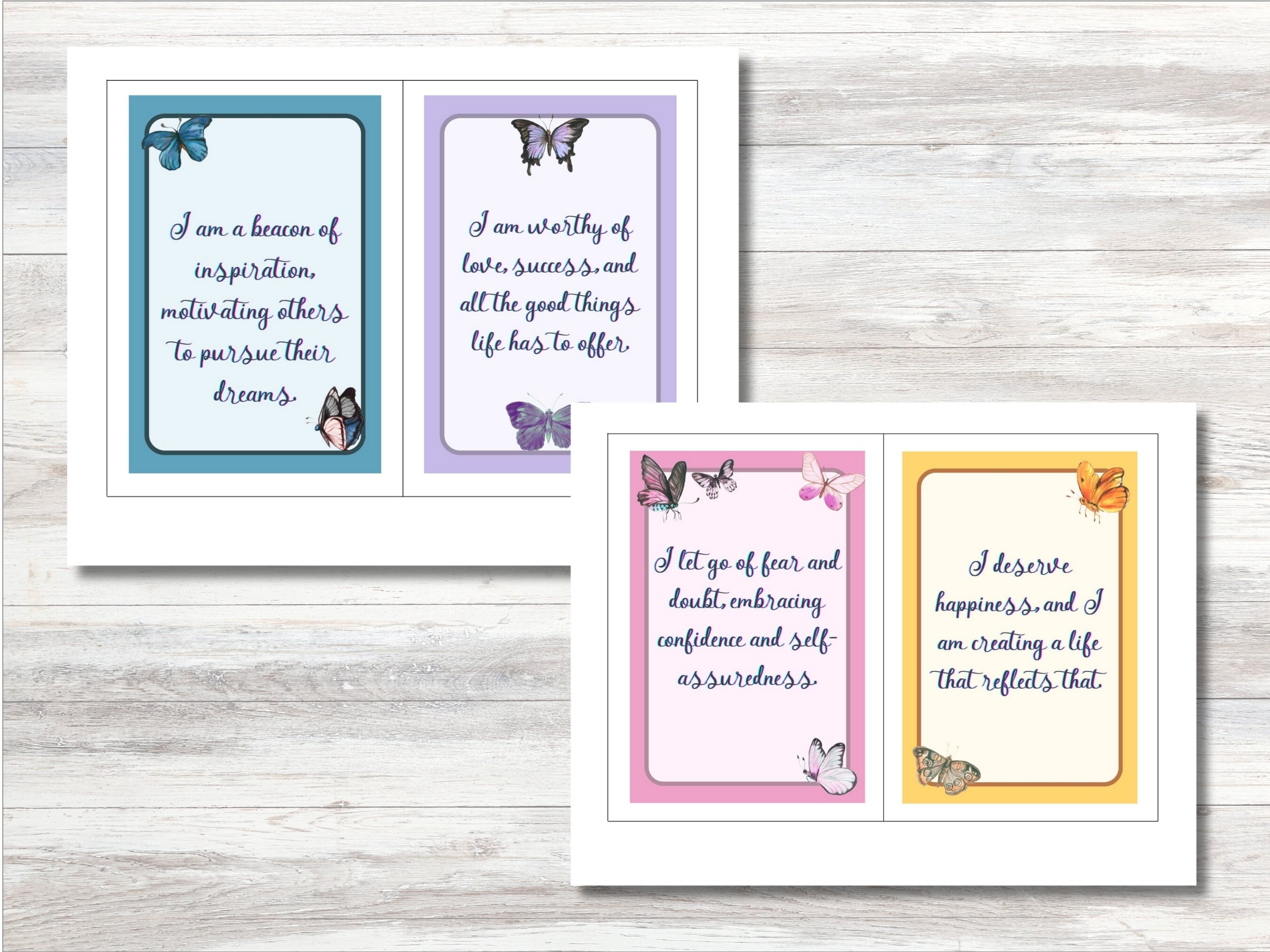 2024 New Year New Your Affirmation Cards| Positive Quotes | Digital ...