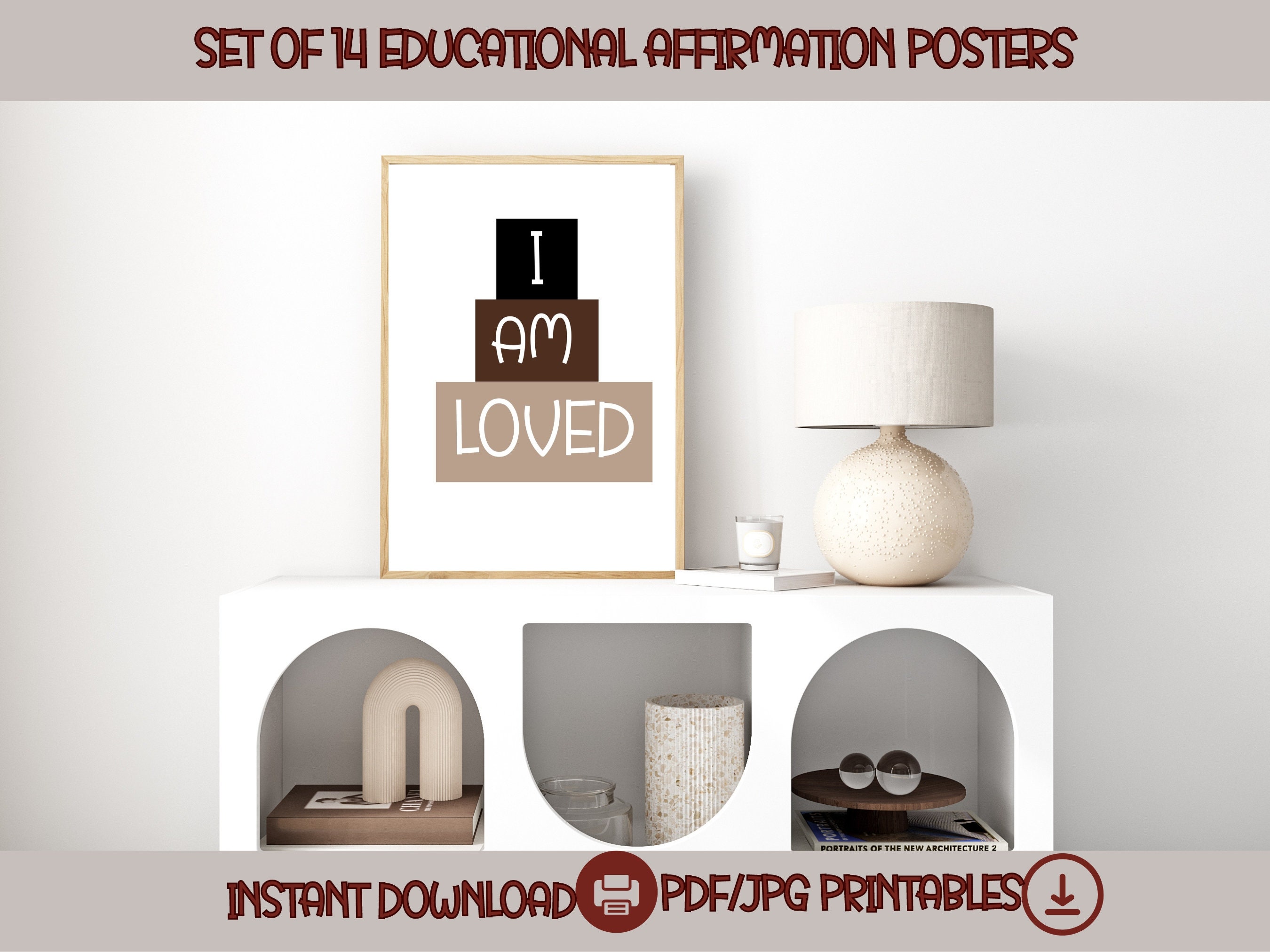 Positive Affirmation Posters for Kids Set of 14 Educational - Etsy