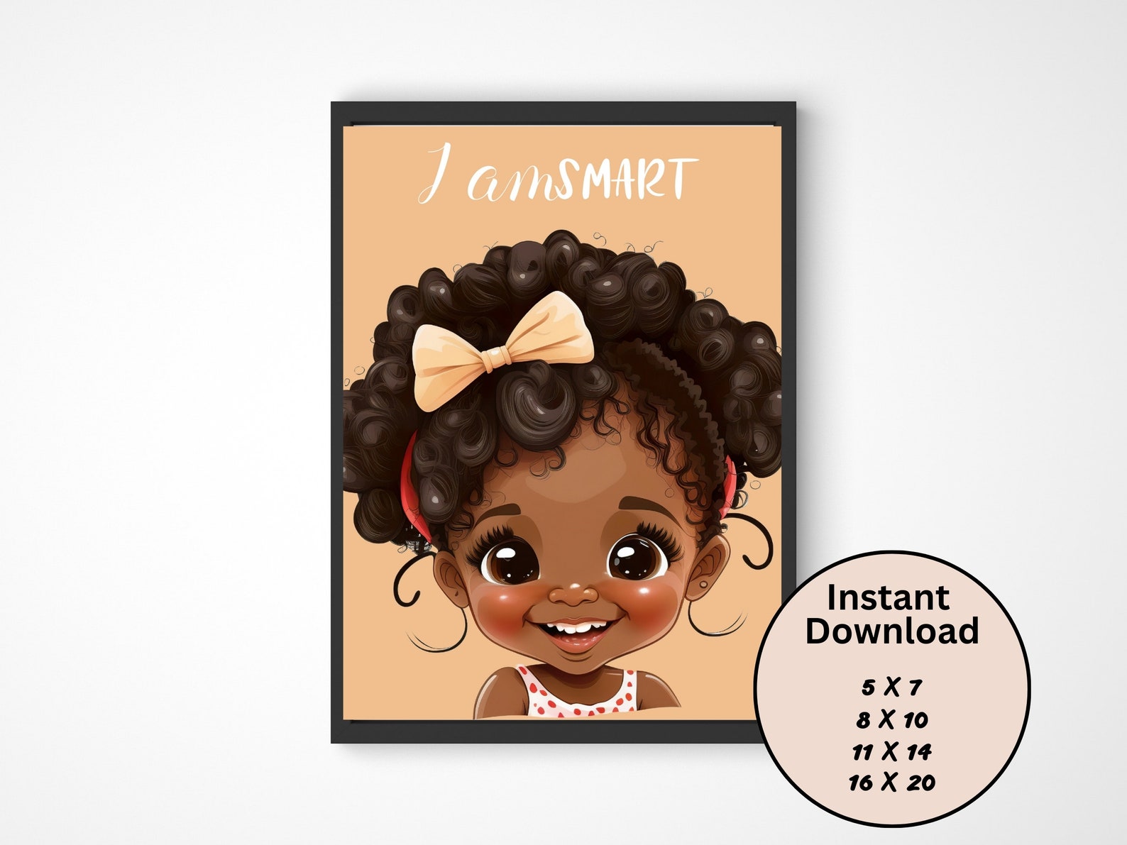 A Set of 5 African American Affirmation Wall Art Prints-i Am Enough - Etsy