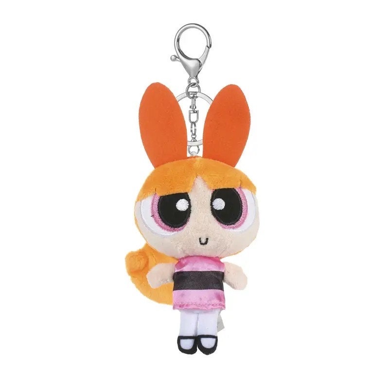 Powerpuff Girls Cartoon Plush Keychain Toy Anime Stuffed Animal Large ...