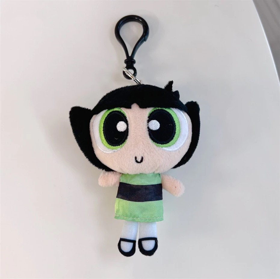 Powerpuff Girls Cartoon Plush Keychain Toy Anime Stuffed - Etsy