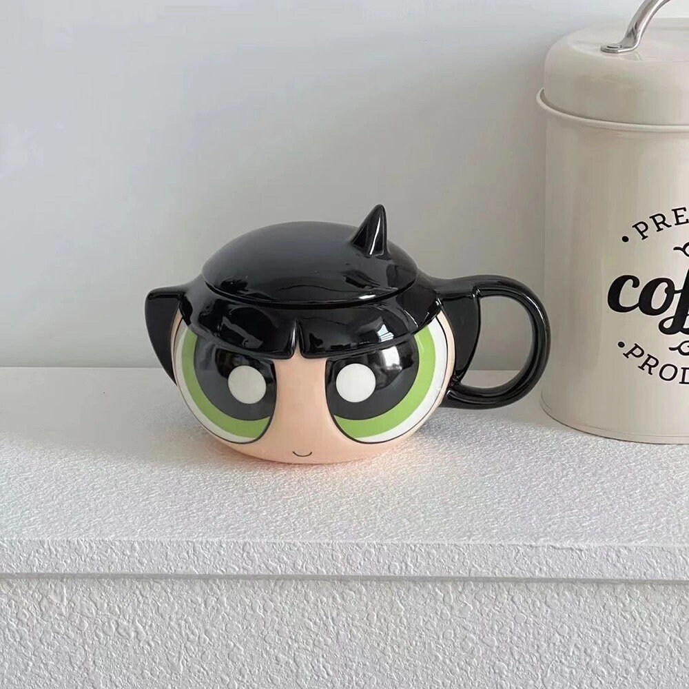 Powerpuff Girls Ceramic Cup Coffee Mug Cute Couple Cup Blossom ...