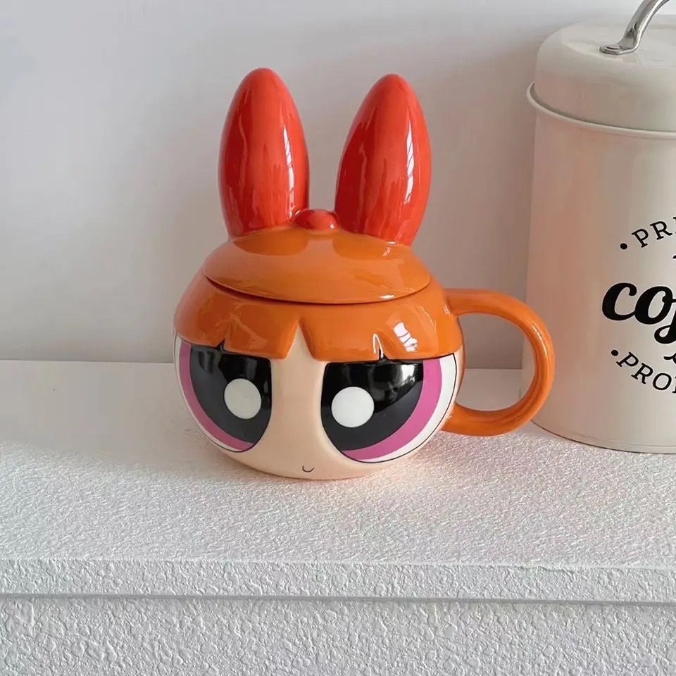 Powerpuff Girls Ceramic Cup Coffee Mug Cute Couple Cup Blossom ...