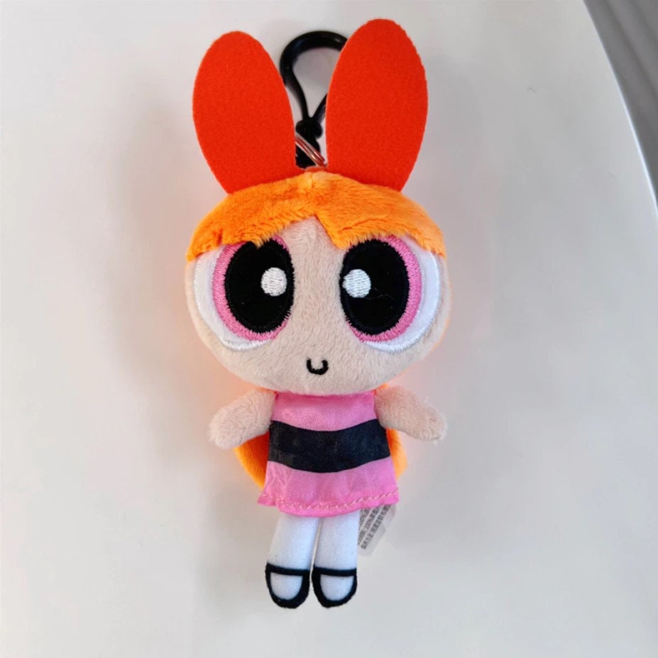 Powerpuff Girls Cartoon Plush Keychain Toy Anime Stuffed - Etsy