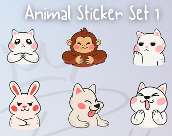 Chibi Animal Sticker - Etsy