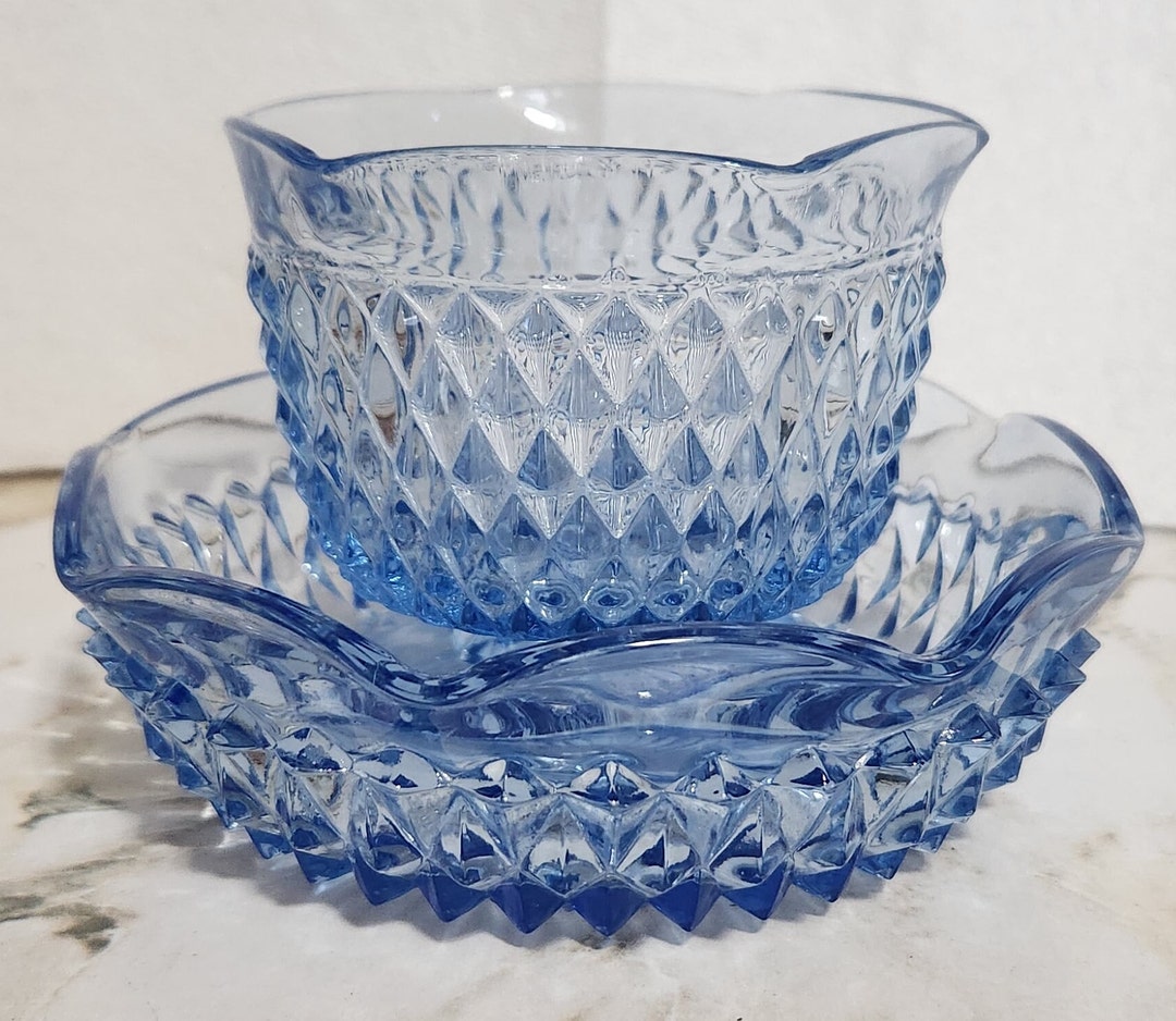 Vintage Indiana Diamond Point Glass - Etsy
