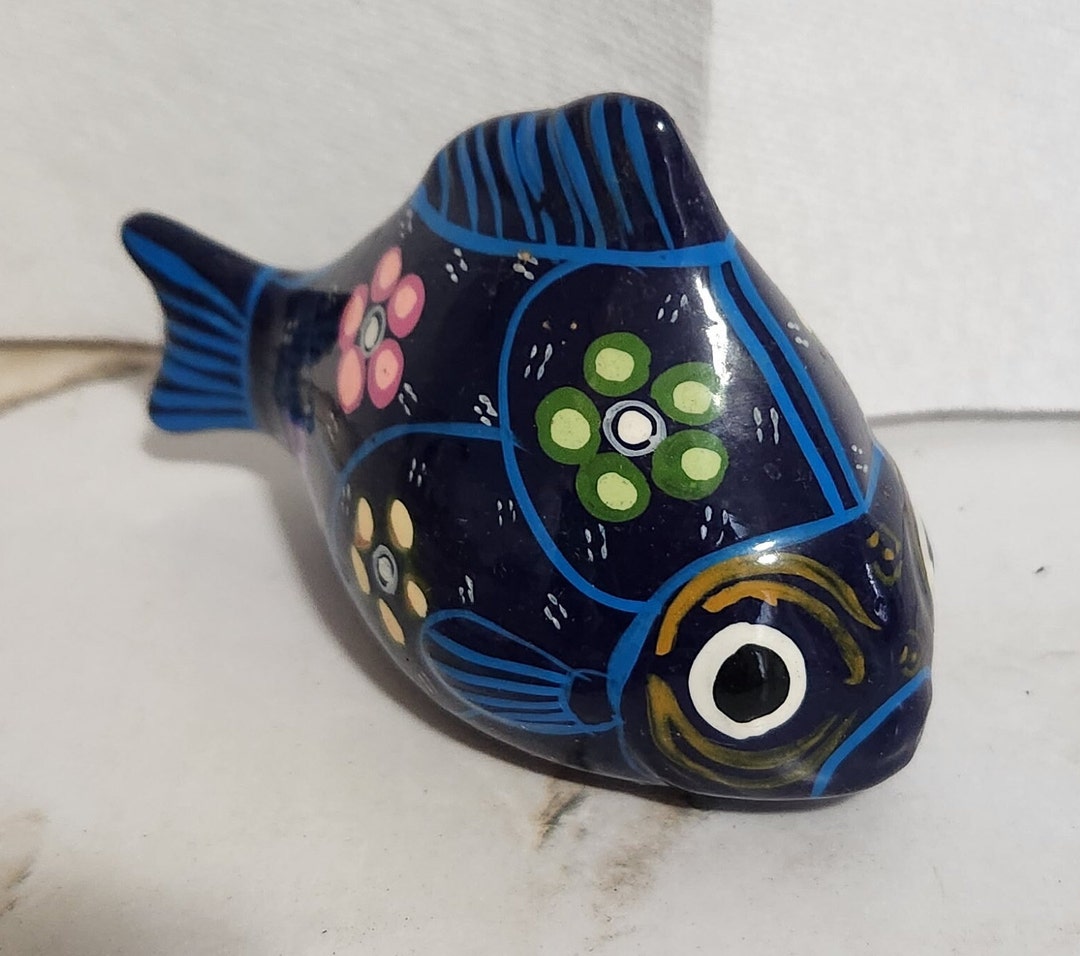 Handpainted Terracotta Fish - Etsy