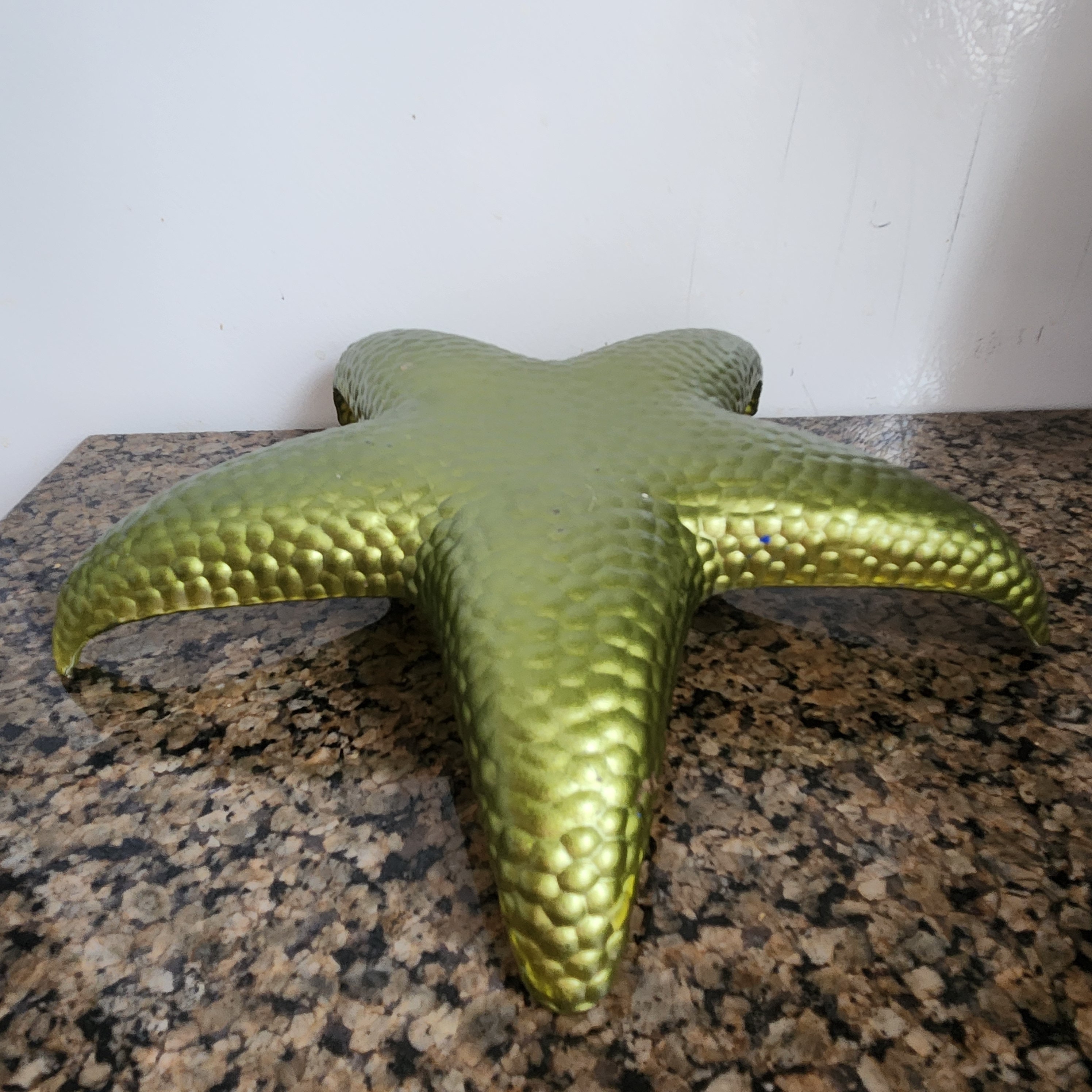 Iridescent Glass Starfish Display Dish - Etsy