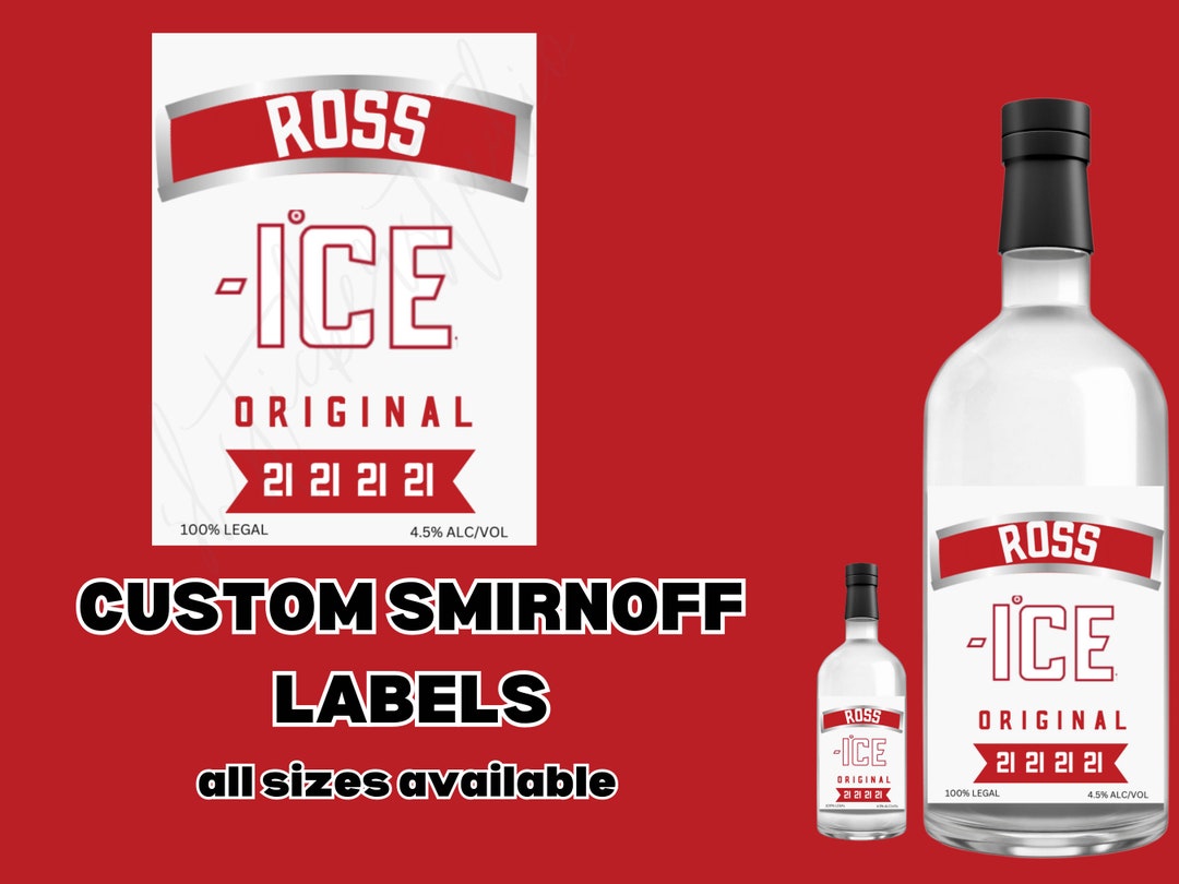 Custom Smirnoff Ice Labels Birthday Gift Bridal Party - Etsy