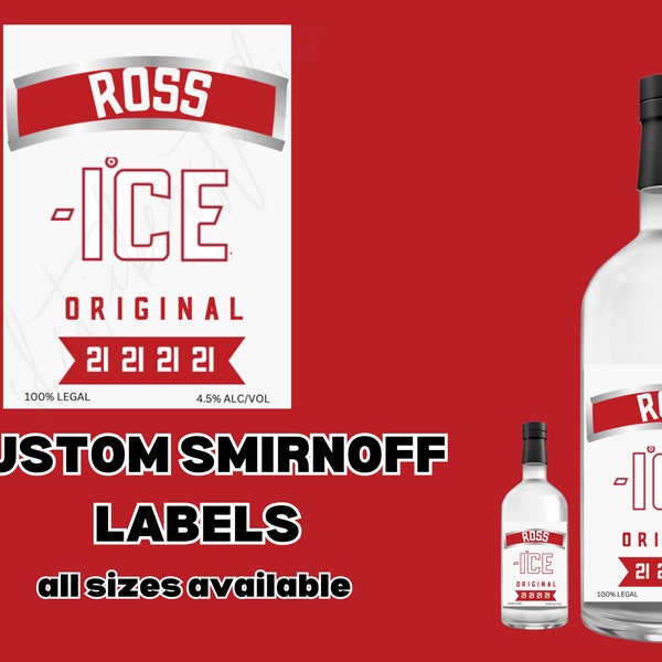 Smirnoff Ice Custom Label - Etsy