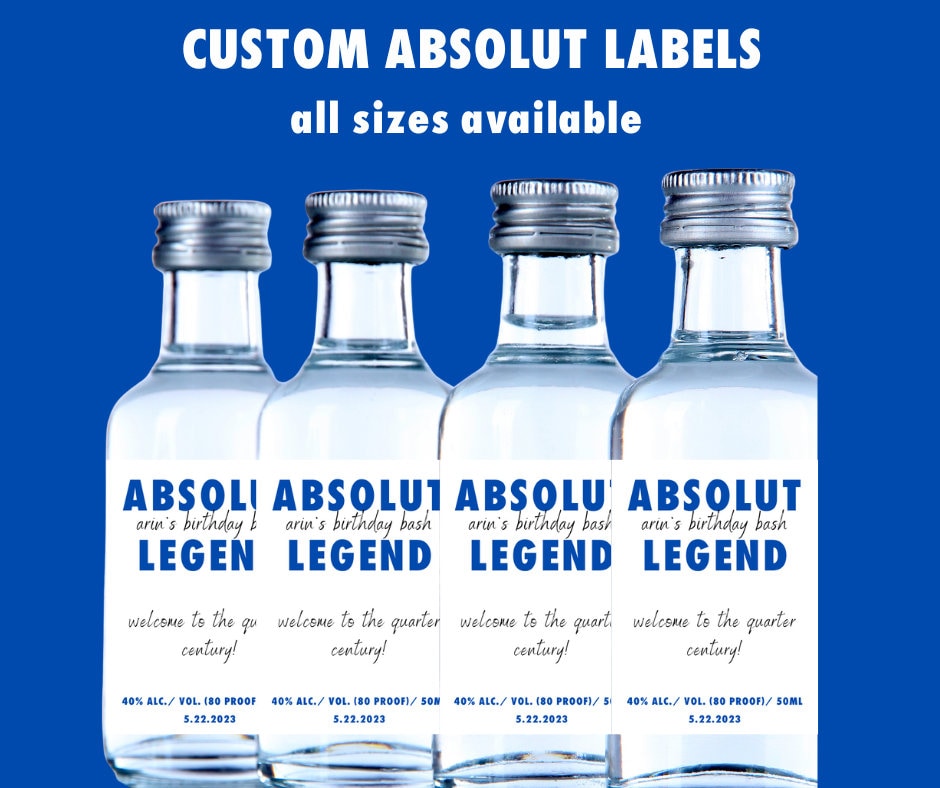 Absolut Vodka Label