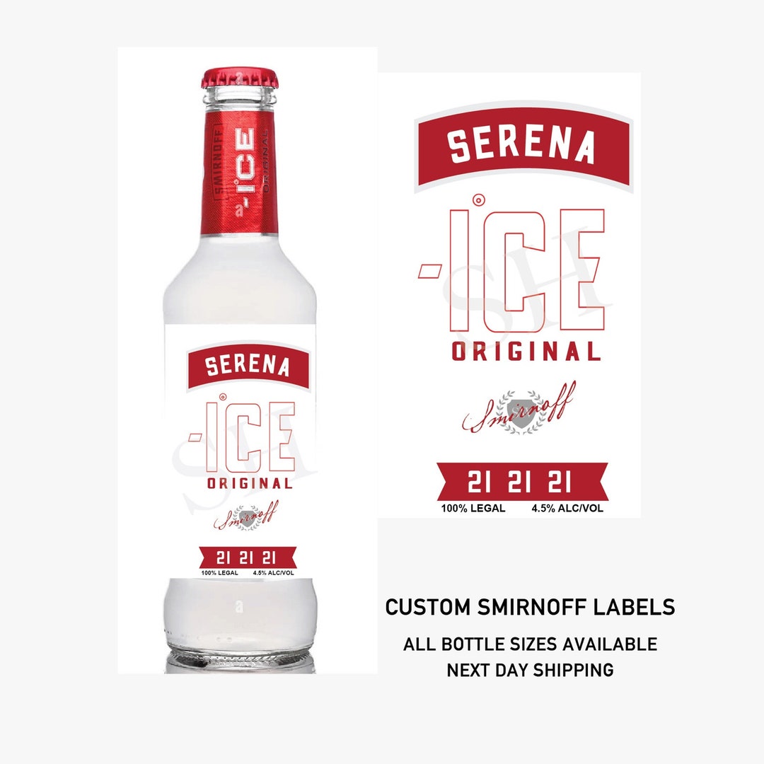 Custom Smirnoff Ice Labels | Birthday Gift | Bridal Party Gifts ...