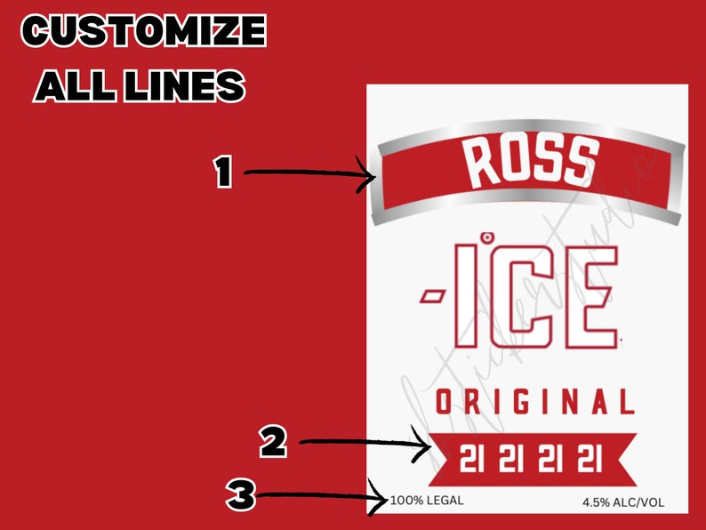 Custom Smirnoff Ice Labels Birthday Gift Bridal Party - Etsy