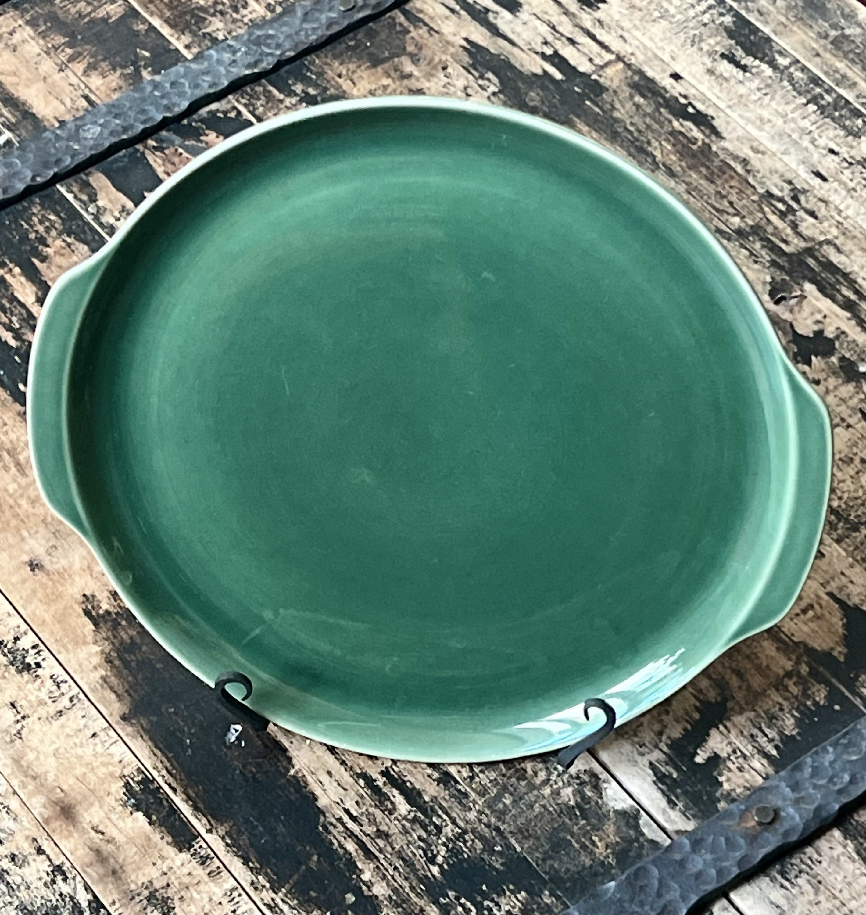 Vintage Ballerina Universal Brand Dark Green Midcentury Cake Plate or ...