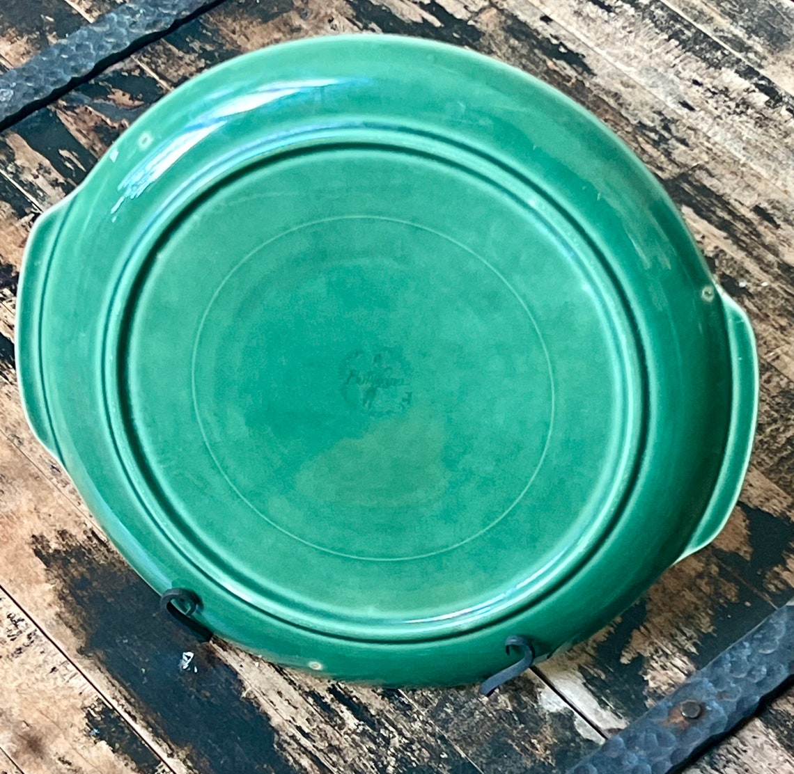 Vintage Ballerina Universal Brand Dark Green Midcentury Cake Plate or ...