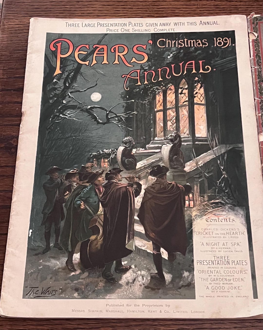 Pear’s Annual 1891 Original Antique Large Format Christmas Magazine ...