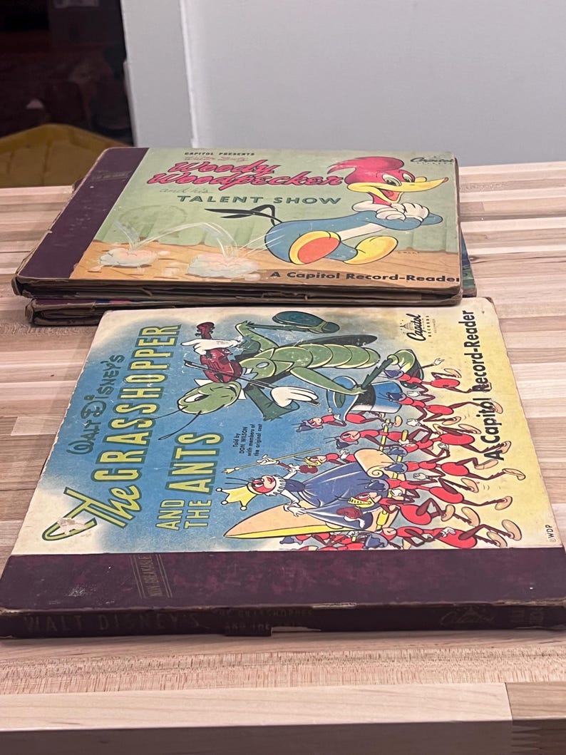 Walt Disney's the Grasshopper and the Ants: 1949 Capitol Record-reader ...
