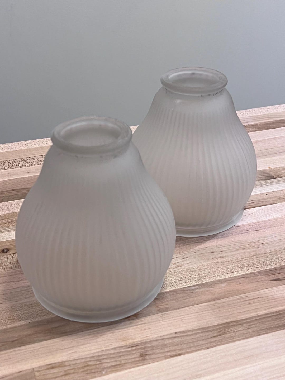 Frosted Ribbed Beehive Pendant Shade 2” Fitter - Etsy