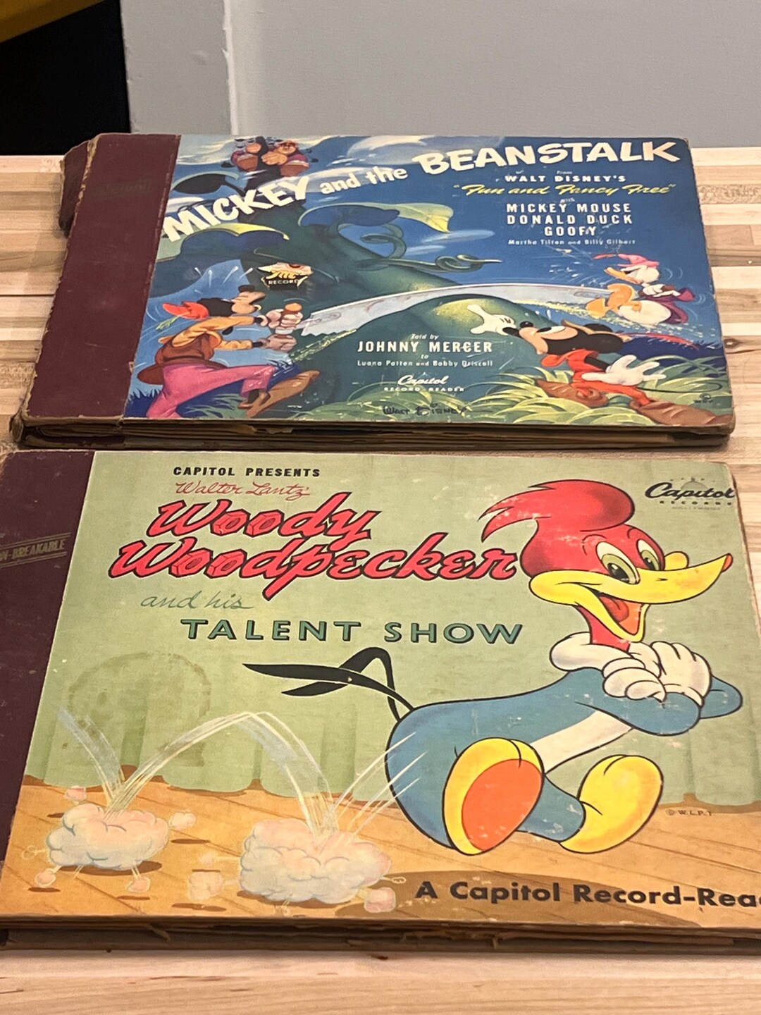 Vintage 1949 Woody Woodpecker Record-reader: Capitol 78 RPM Set - Etsy